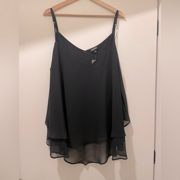 torrid | Tops | Torrid Swing Layered Ruffle Cami Black 3x | Poshmark